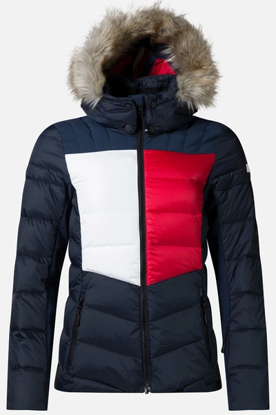 TOMMY HILFIGER X ROSSIGNOL W FLAG E FUR DOWN JKT